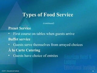 Banquet and catering operations | PPT