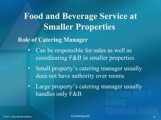 Banquet and catering operations | PPT