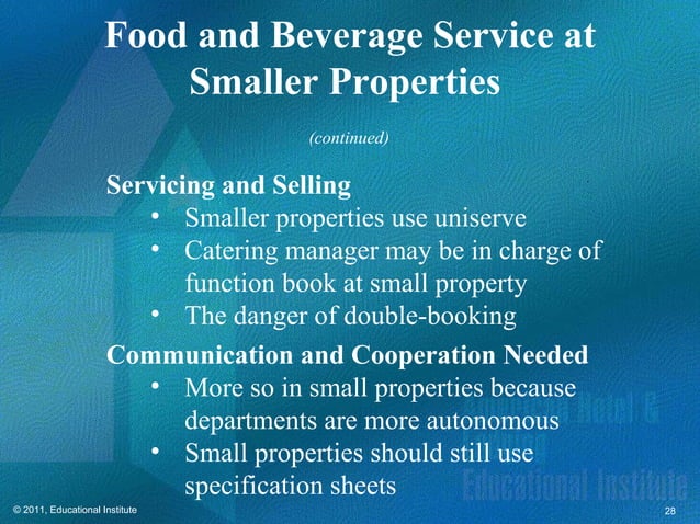 Banquet and catering operations | PPT | Hospitality Industry | Industries