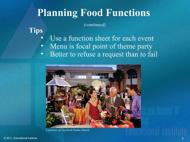 Banquet and catering operations | PPT | Hospitality Industry | Industries