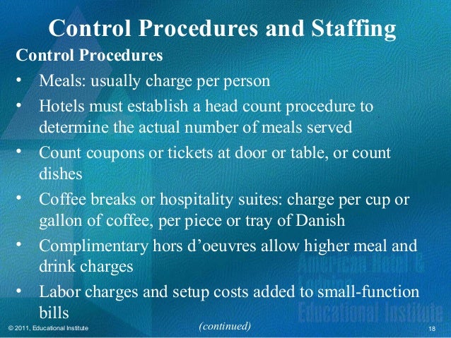 Banquet and catering operations