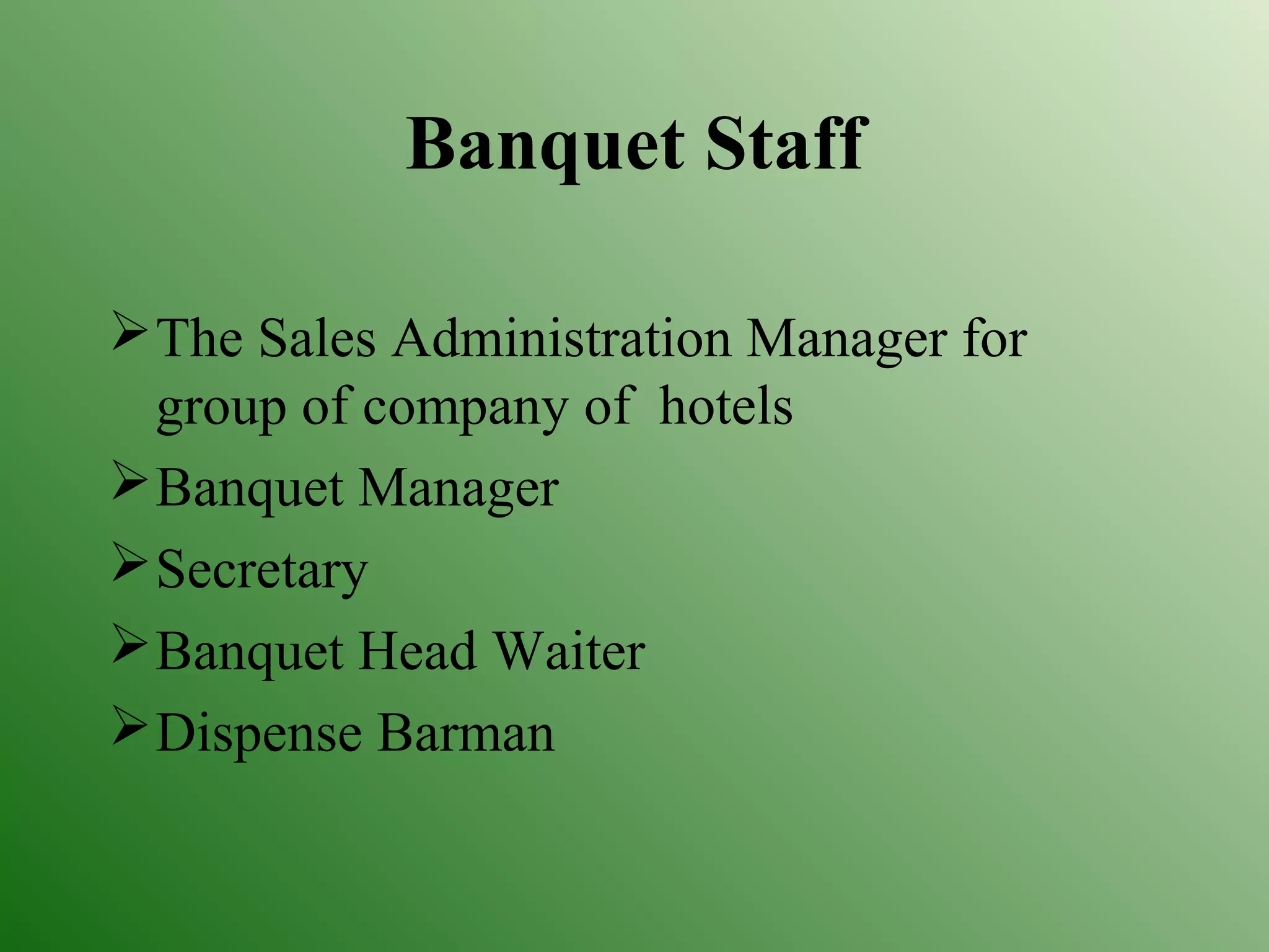 Banquets | PPT