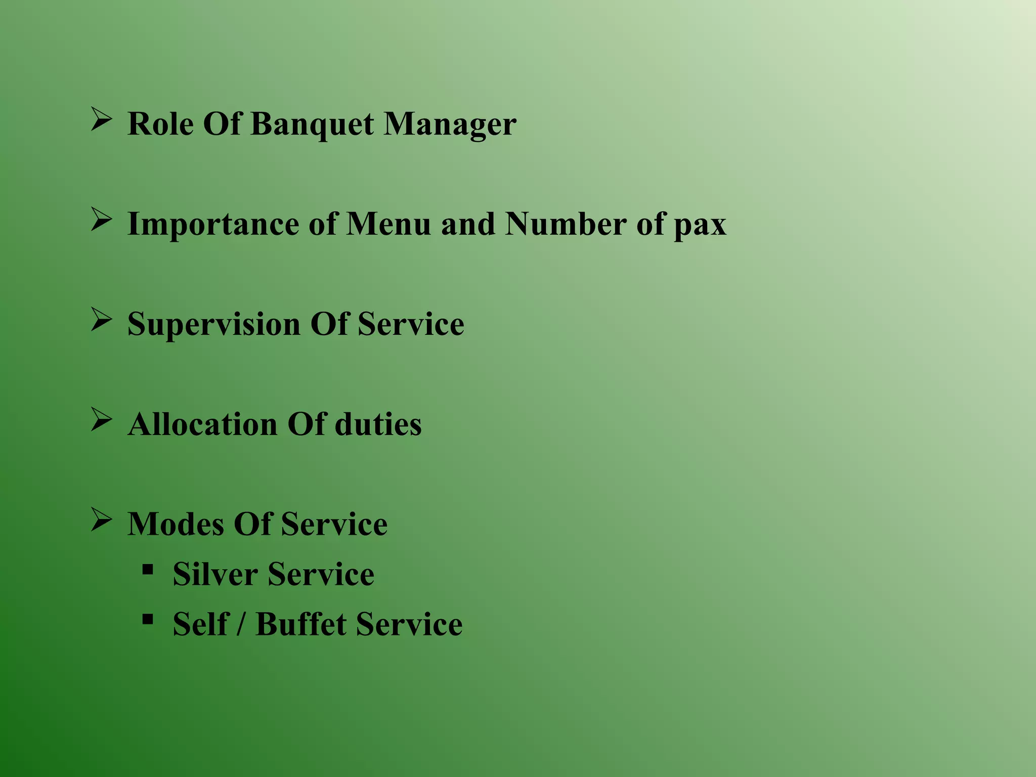 Banquets | PPT