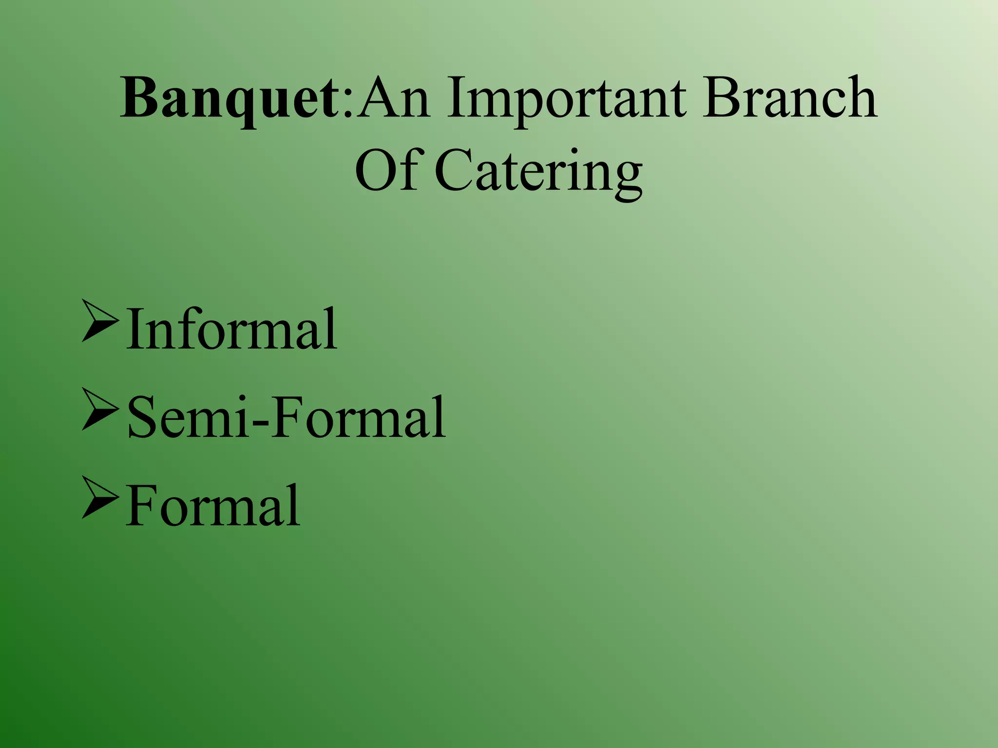 Banquets | PPT