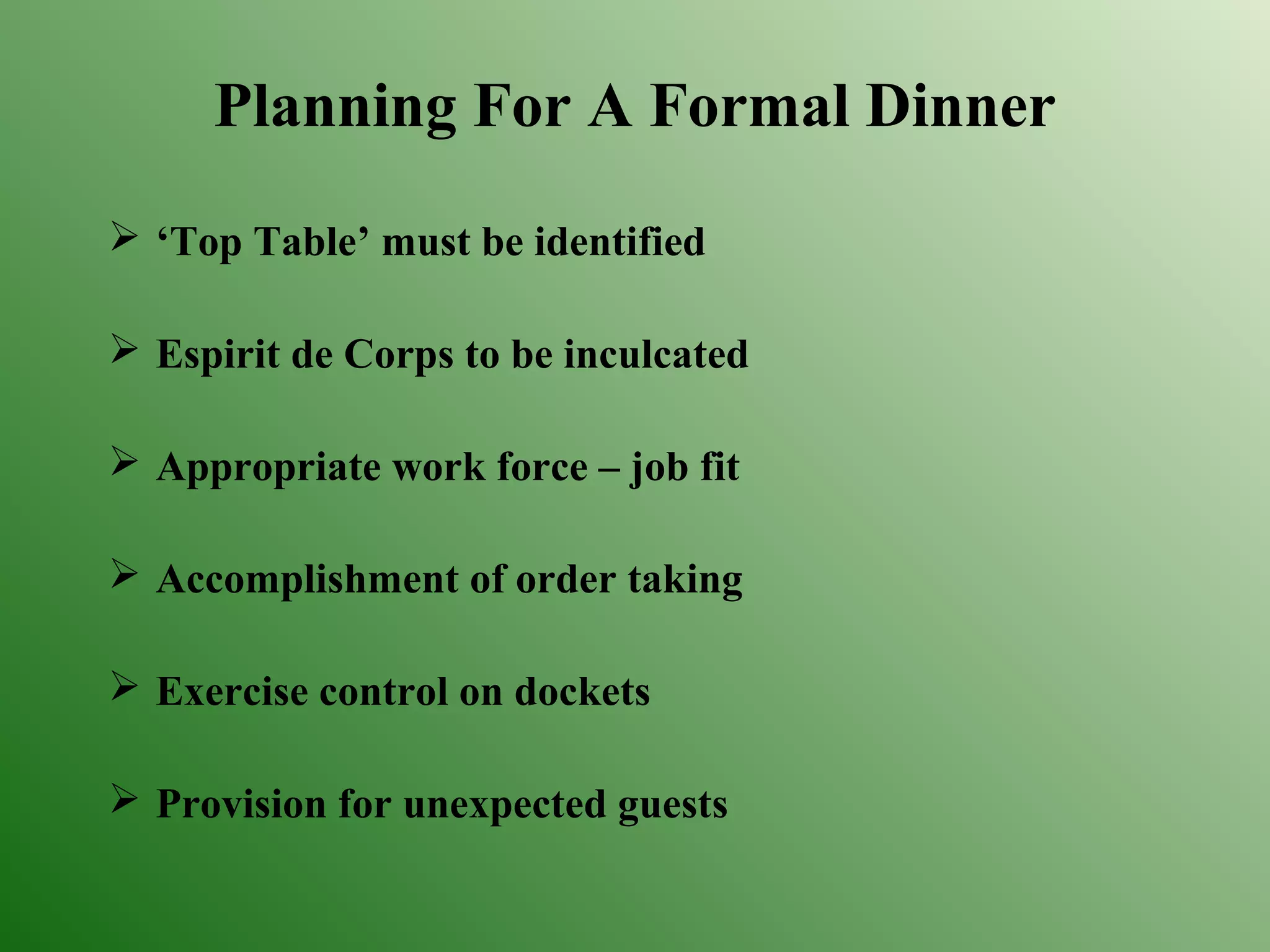 Banquets | PPT