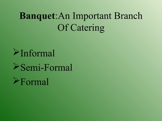 Banquets | PPT