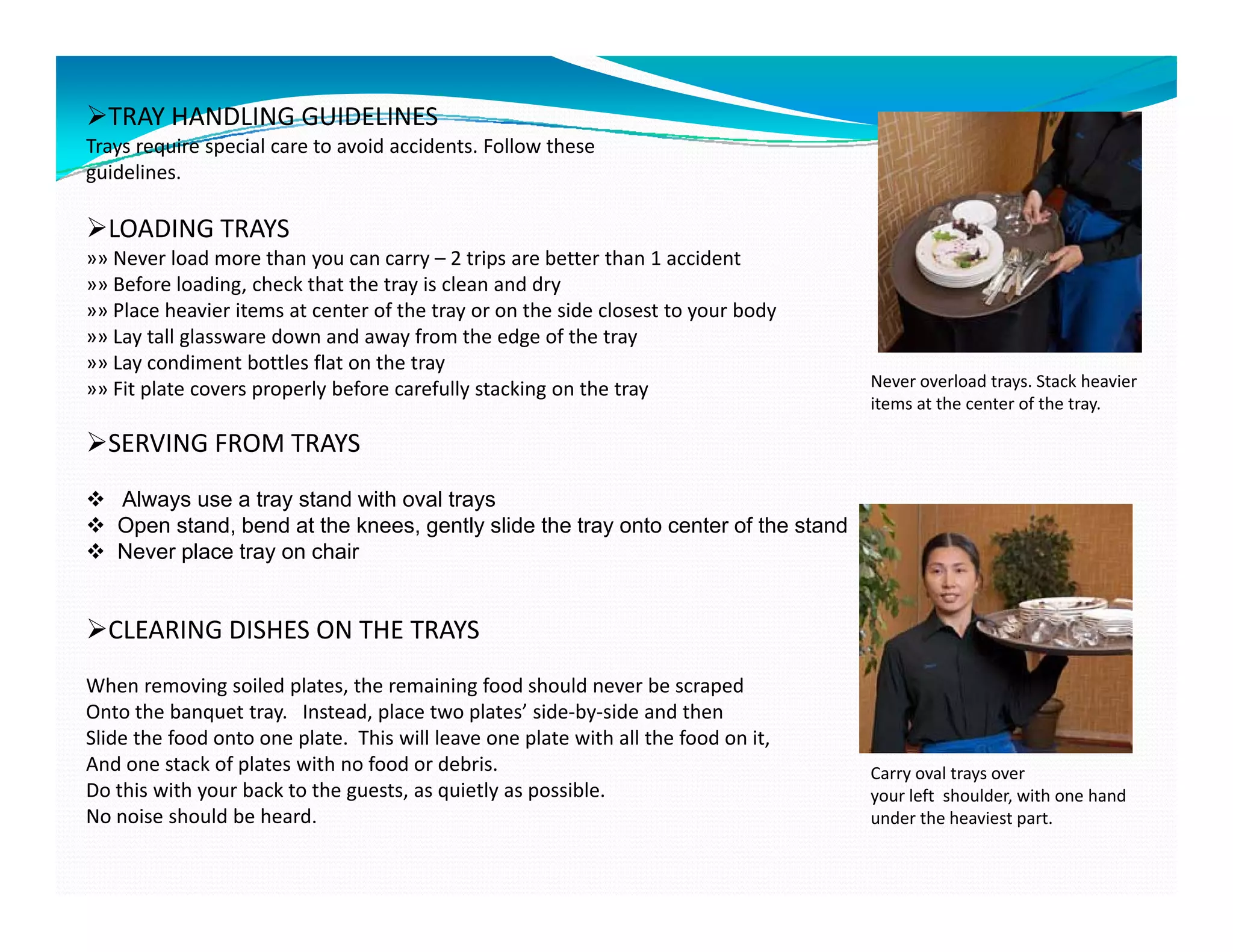 Banquet server basic skill training | PDF