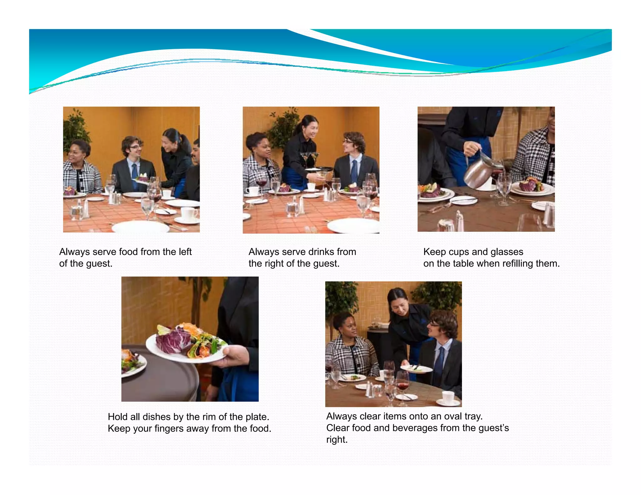 Banquet server basic skill training | PDF