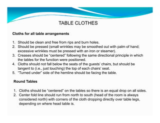 Banquet server basic skill training | PDF