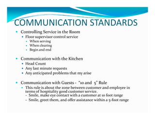 Banquet server basic skill training | PDF