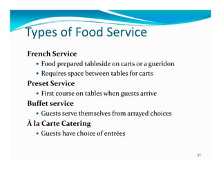 Banquet server basic skill training | PPT