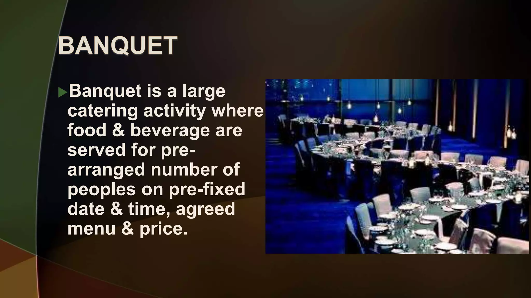 Banquet Setting | PPTX