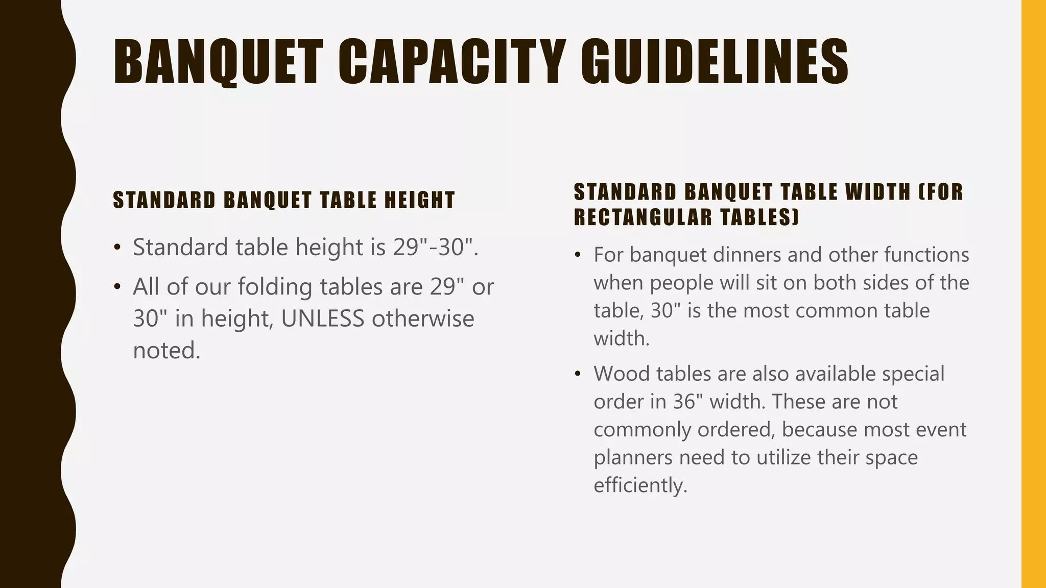 Banquet Standards | PPTX