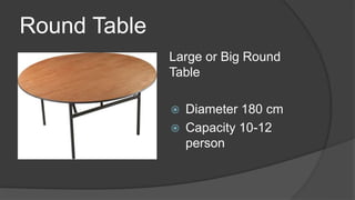 BANQUET TABLE & CHAIR-Banquet table styles.pptx