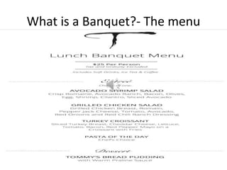 Banquet unit1 | PPTX