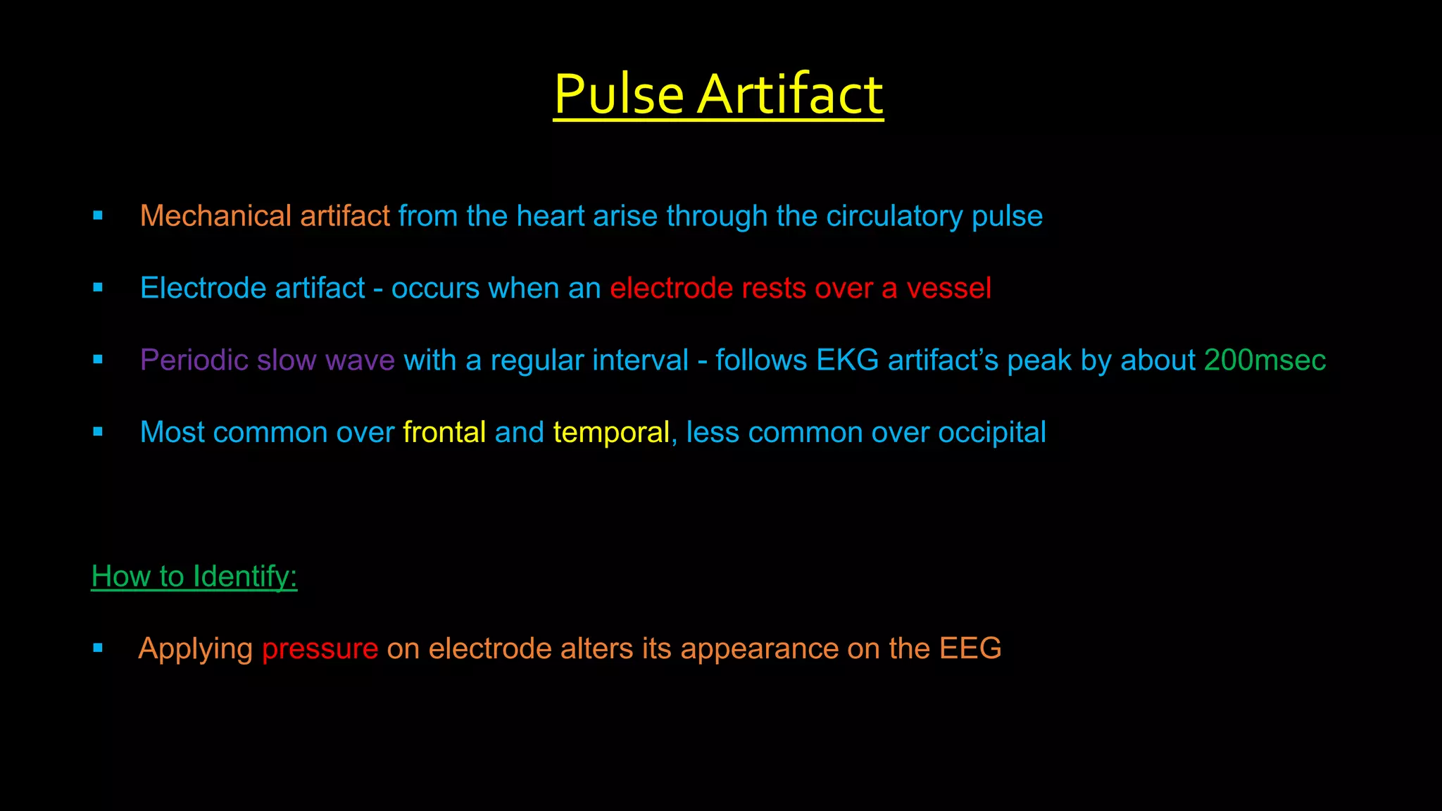EEG Artifact and How to Resolve | PPTX