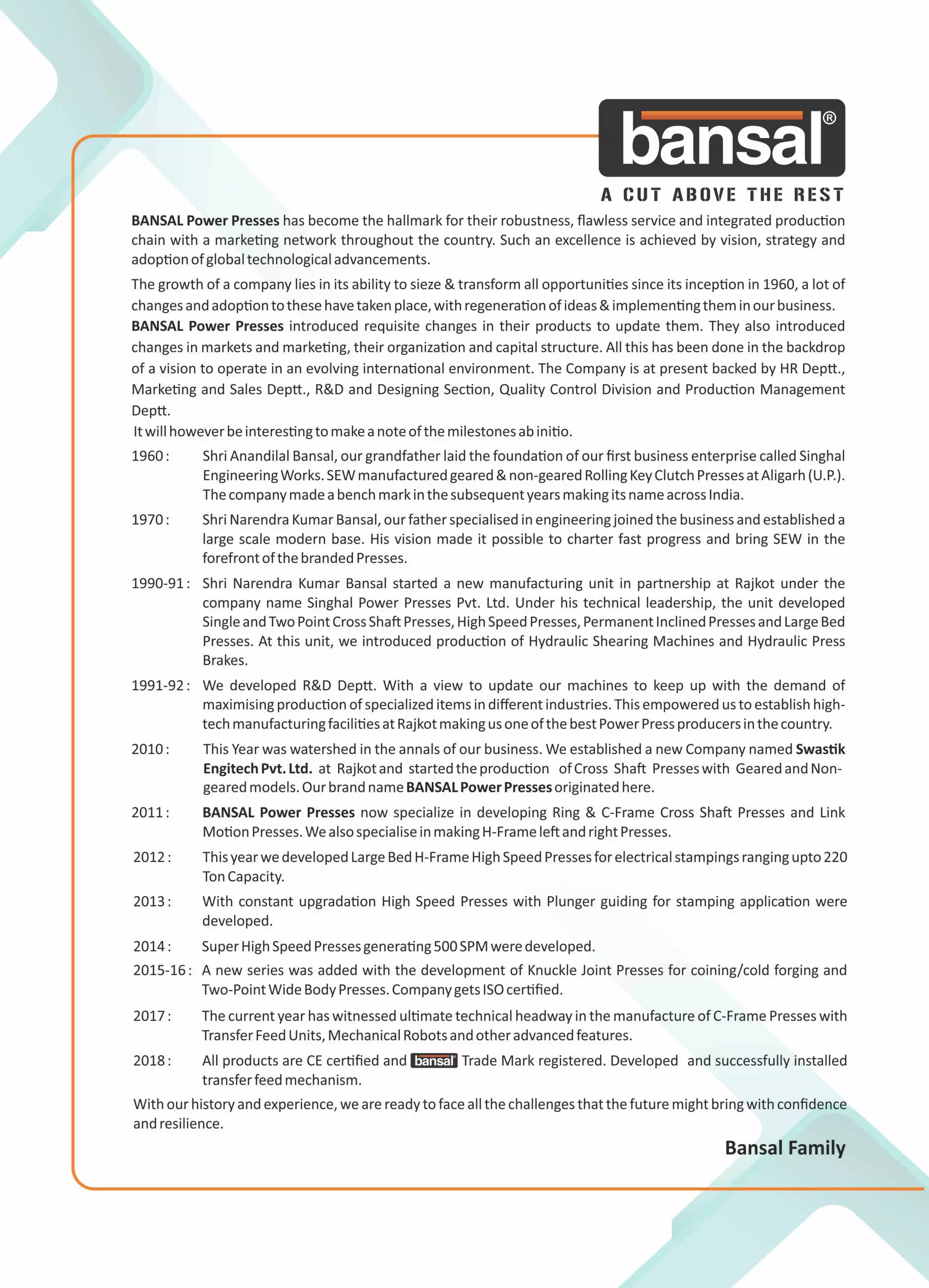 Bansal Power Press catalogue | PDF