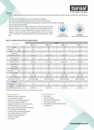 Bansal Power Press catalogue | PDF