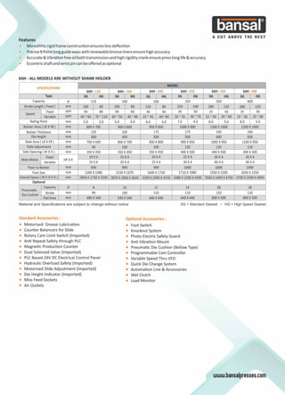 Bansal Power Press catalogue | PDF