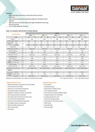 Bansal Power Press catalogue | PDF