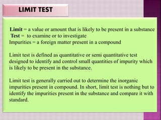 Limit test | PPTX