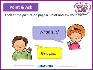 ESL Class lesson in English for Beginning English | PPTX