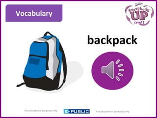 ESL Class lesson in English for Beginning English | PPTX