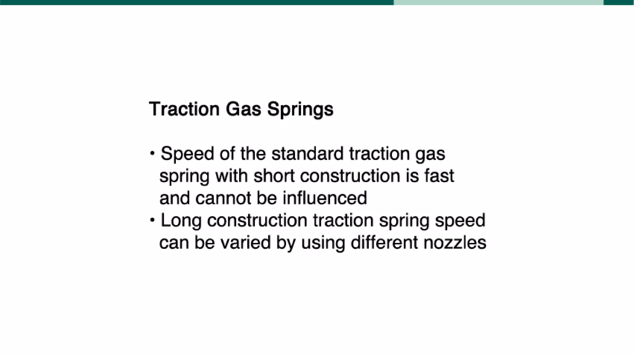 Traction Gas Springs from Bansbach - available at Albert Jagger | PPTX
