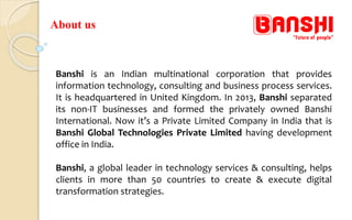 Banshi technologies | PPTX