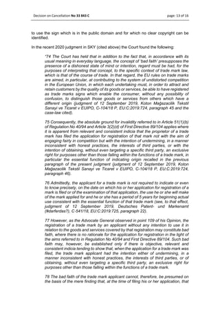 Flower Thrower Bansky EUIPO decision (Sept2020) | PDF