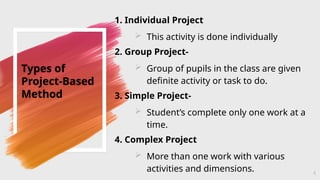 Project based therory In principal in teaching 1 | PPT