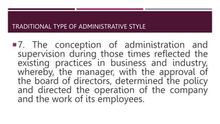 TRADITIONAL AND MODERN CONCEPTS OF ADMINISTRATION AND SUPERVISION.pptx