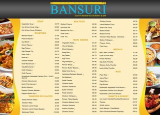 Bansuri Table Menu | PDF