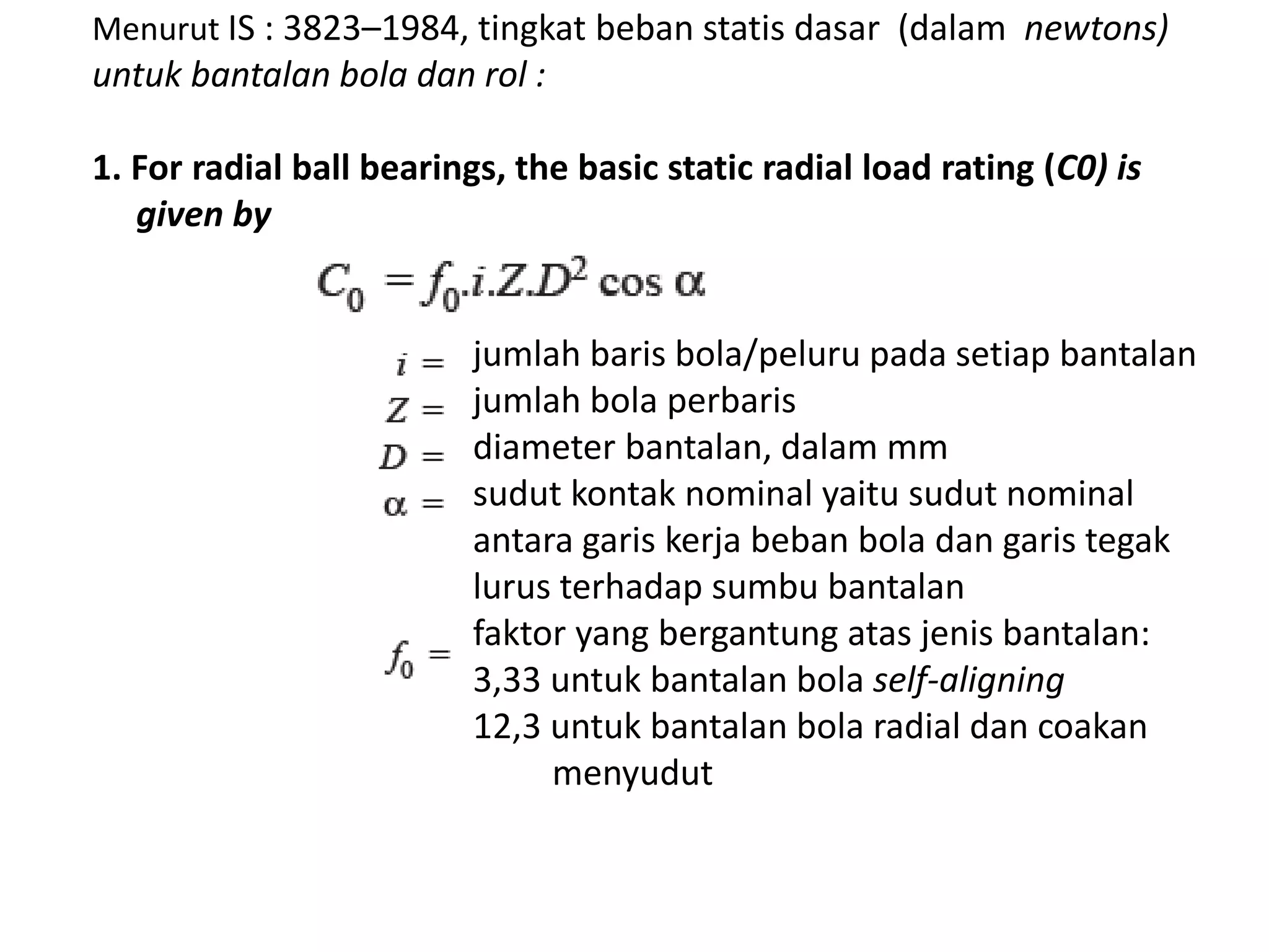 Elemen Mesin 1 - Bantalan | PPTX