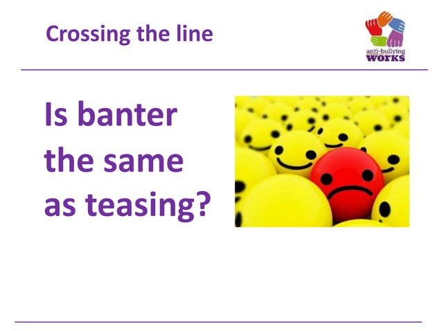 Banter vs bullying abw 2016 | PPTX