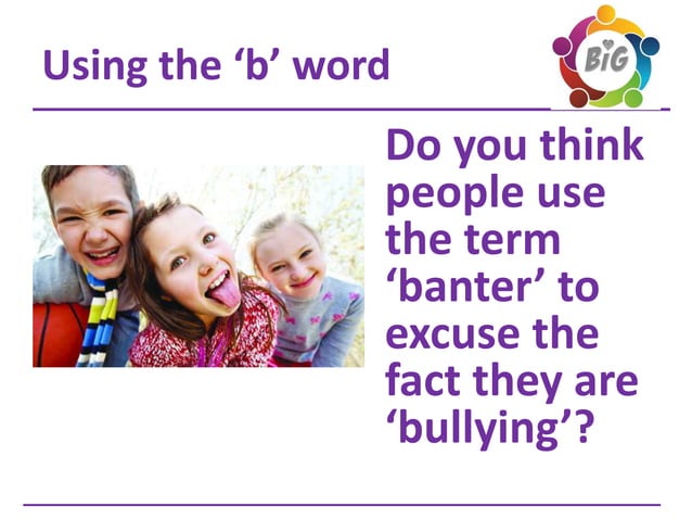 Banter vs bullying abw 2016 | PPTX