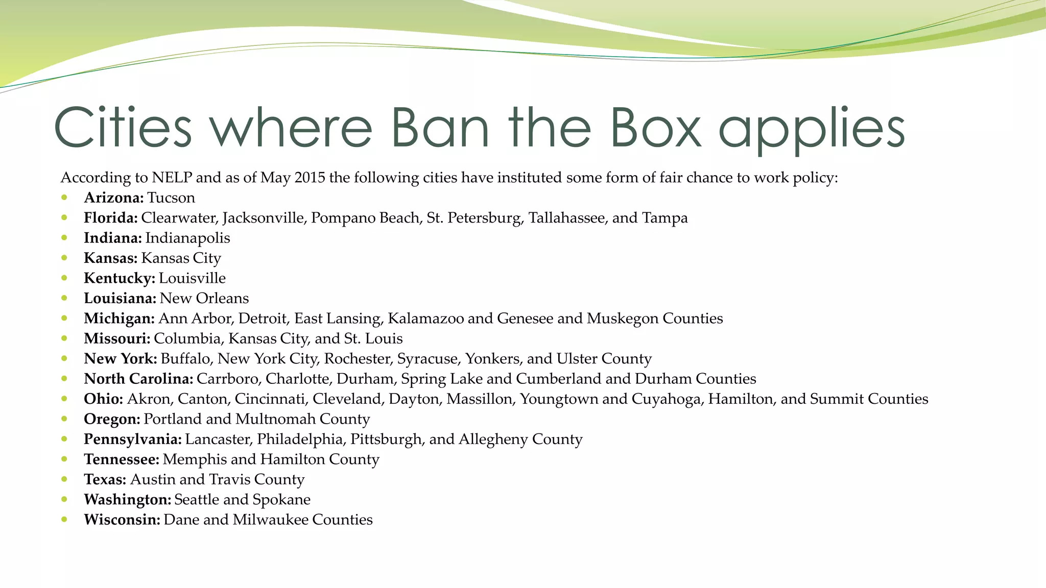 Ban the box | PPTX