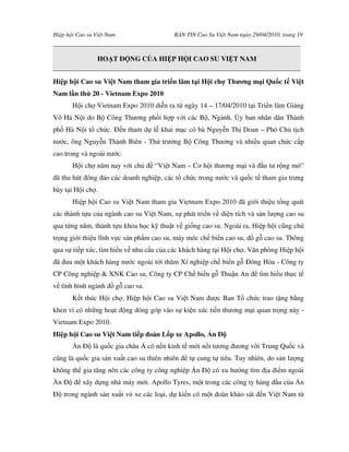 Ban tin hiep hoi 29 04 | PDF