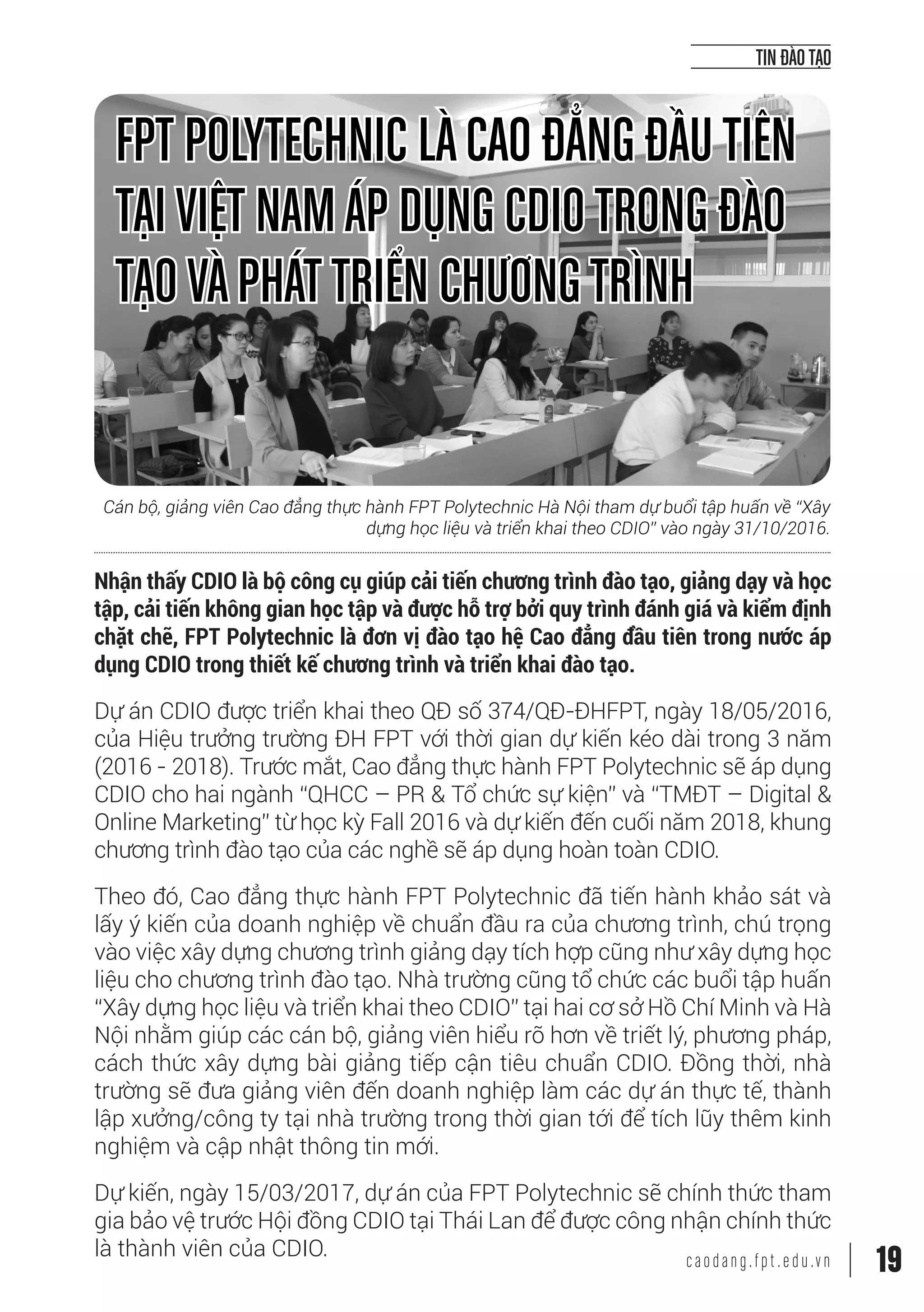 BTPH Cao đẳng FPT Polytechnic T1.2017