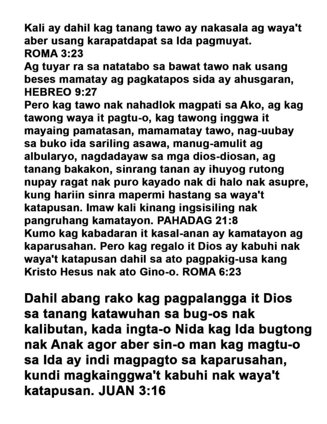 Bantoanon Gospel Tract | PDF | Christianity | Religion & Spirituality