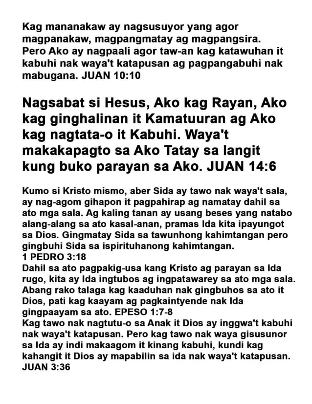 Bantoanon Gospel Tract | PDF | Christianity | Religion & Spirituality