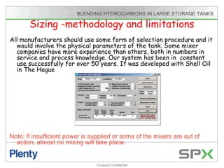 Bantrel blending in large hydrocarbon storage tanks | PPT
