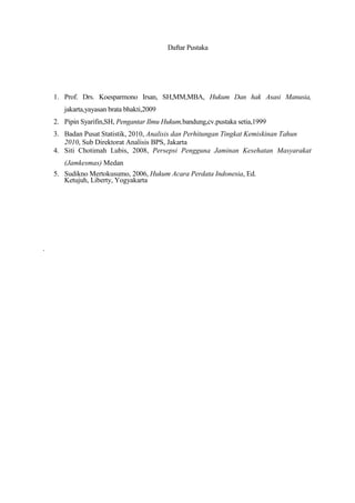 Bantuan hukum golongan tidak mampu | DOCX