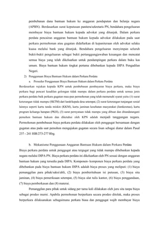 Bantuan hukum golongan tidak mampu | DOCX