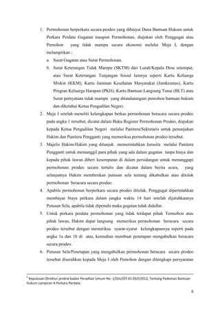 Bantuan hukum perdata | DOCX