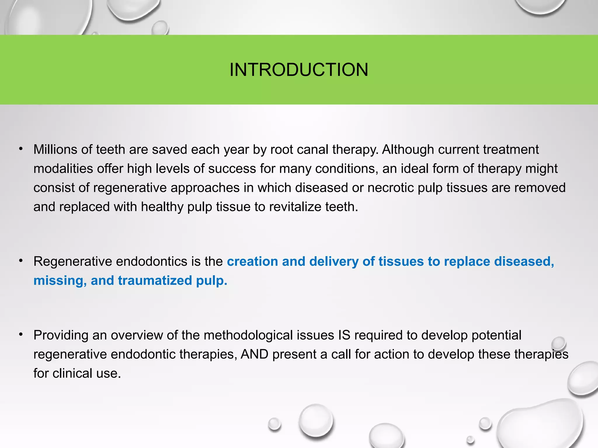 Regenerative endodontics | PPT