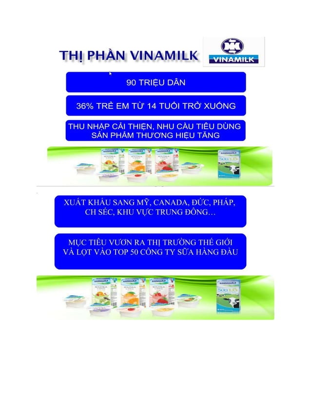 Yếu tố môi trường ảnh hưởng đến hoạt động marketing của công ty Vinamilk | PDF