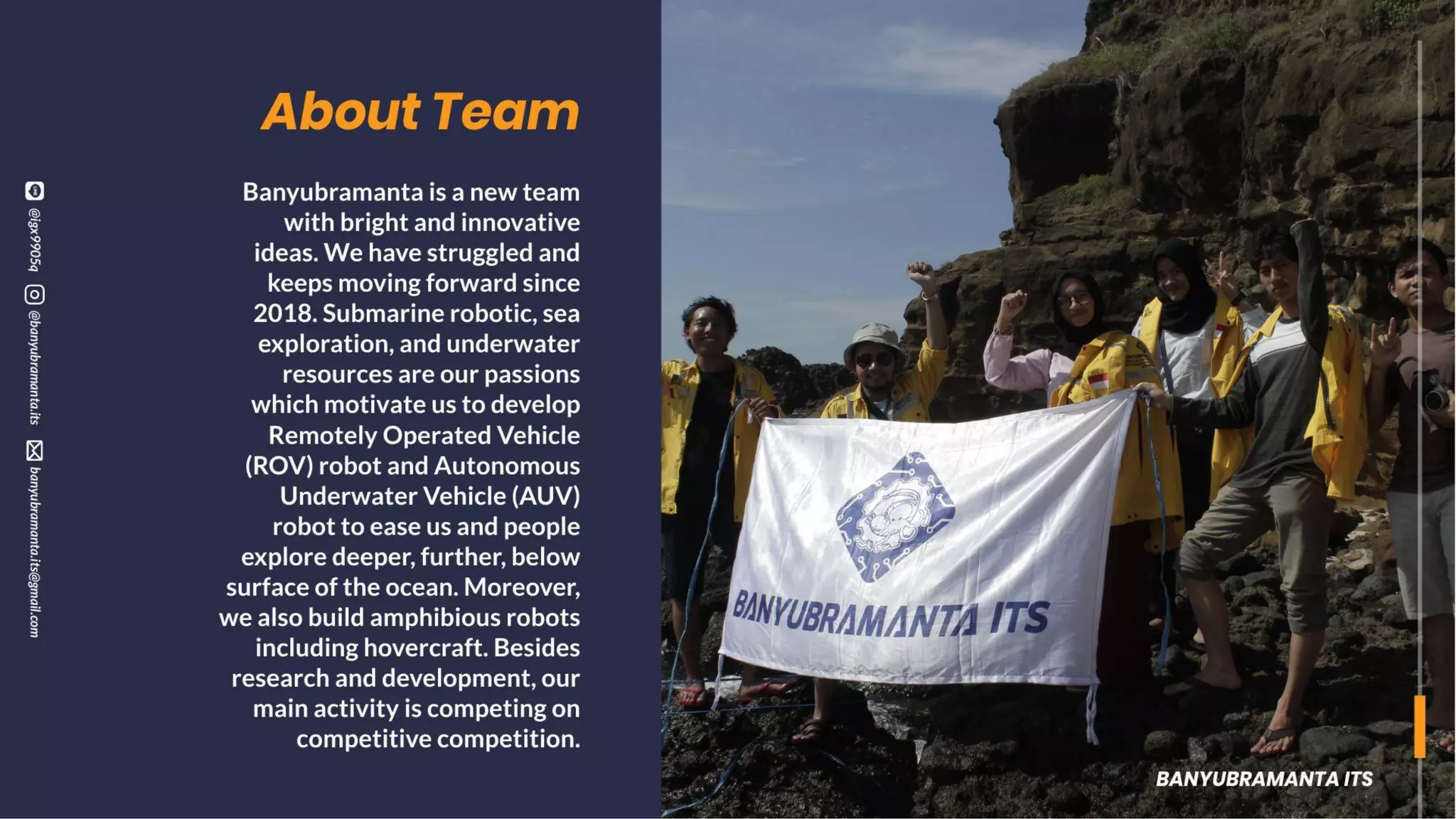Banyubramanta ITS Surabaya Underwater and Amphibious Robotics Team ...