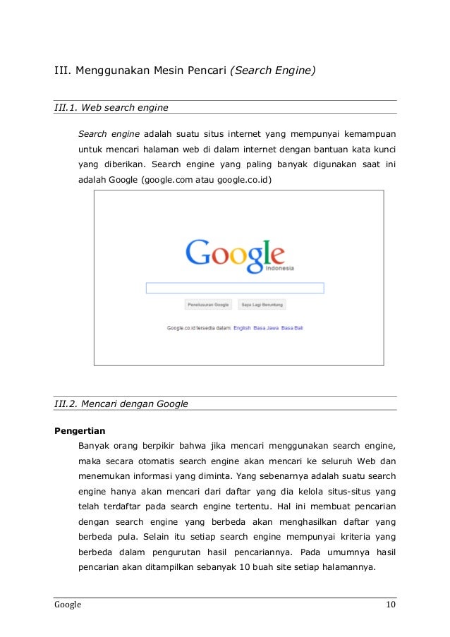 Modul Pelatihan Internet (Google) untuk Pemula
