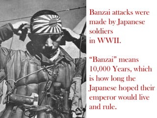 Banzai attack | PPT